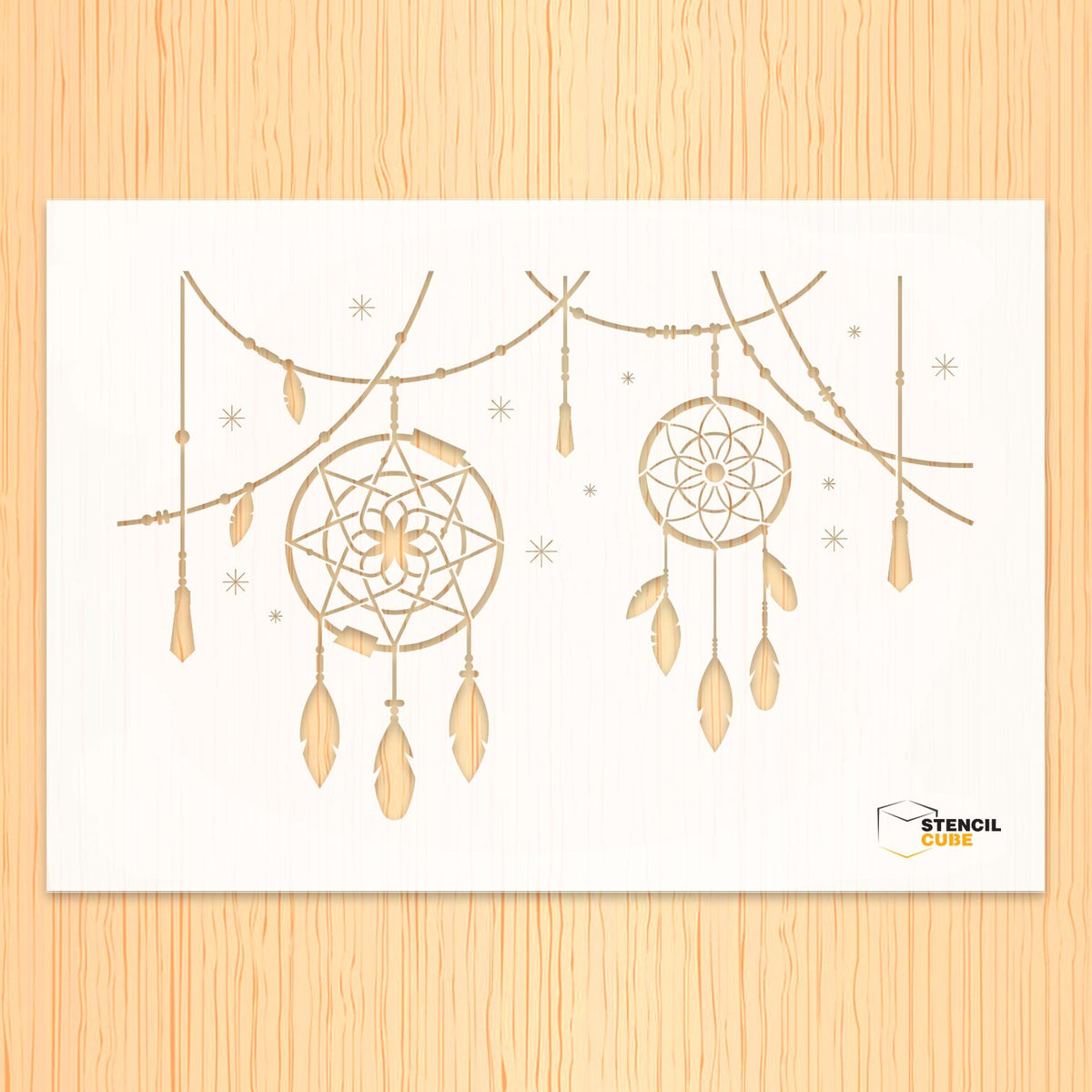 Boho design stencil – Stencilcube