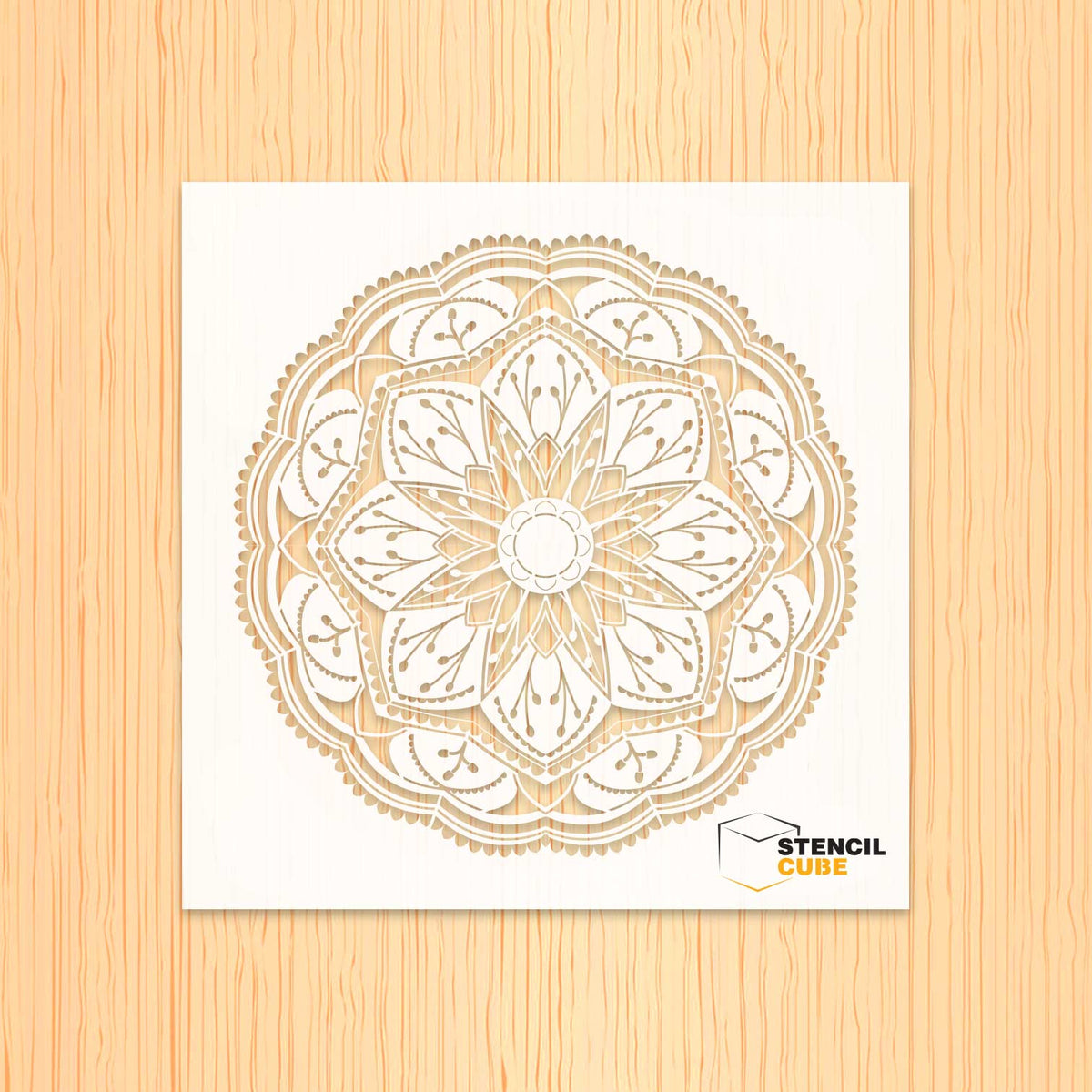 Floral Bloom Mandala Stencil – Stencilcube