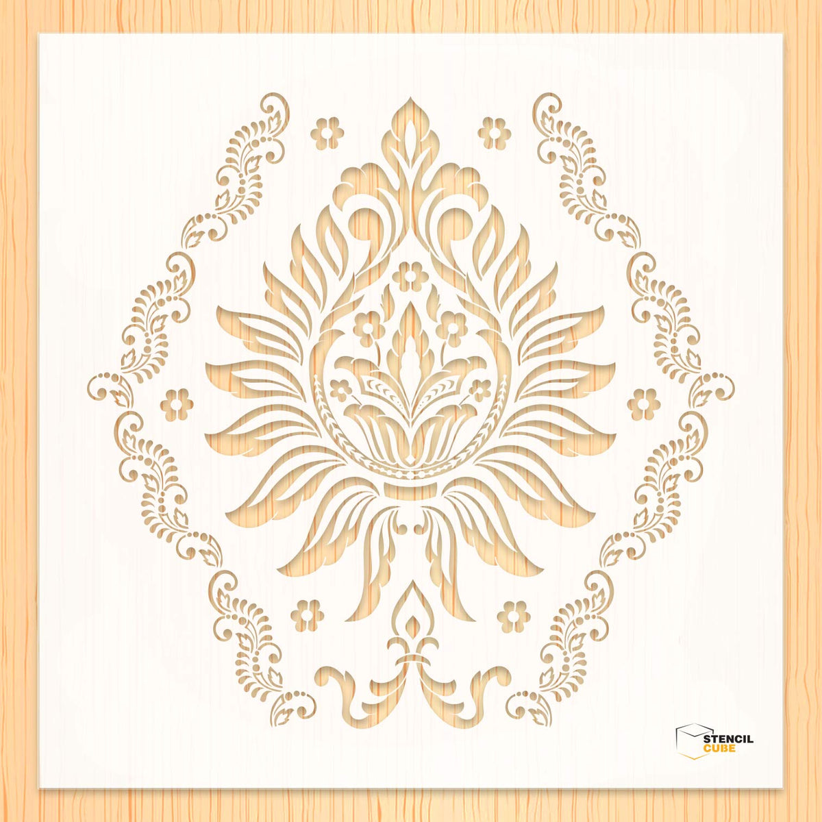 Elegant Ornamental design stencil – Stencilcube