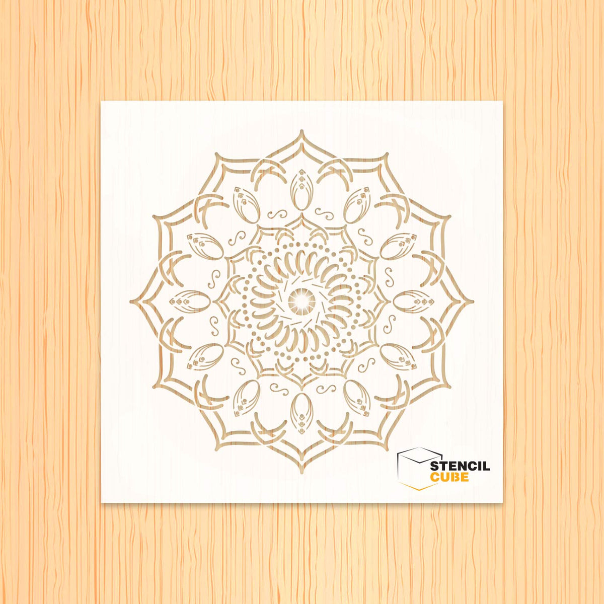 Lineal Art Mandala Stencil – Stencilcube