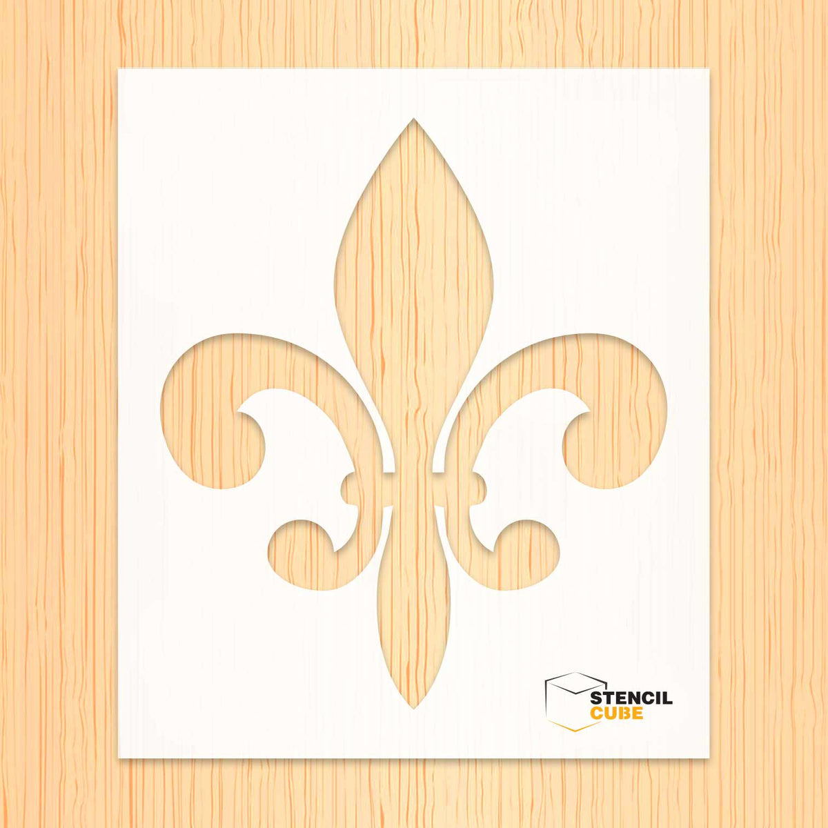 Fleur De Lis Icon Stencil | Stencilcube