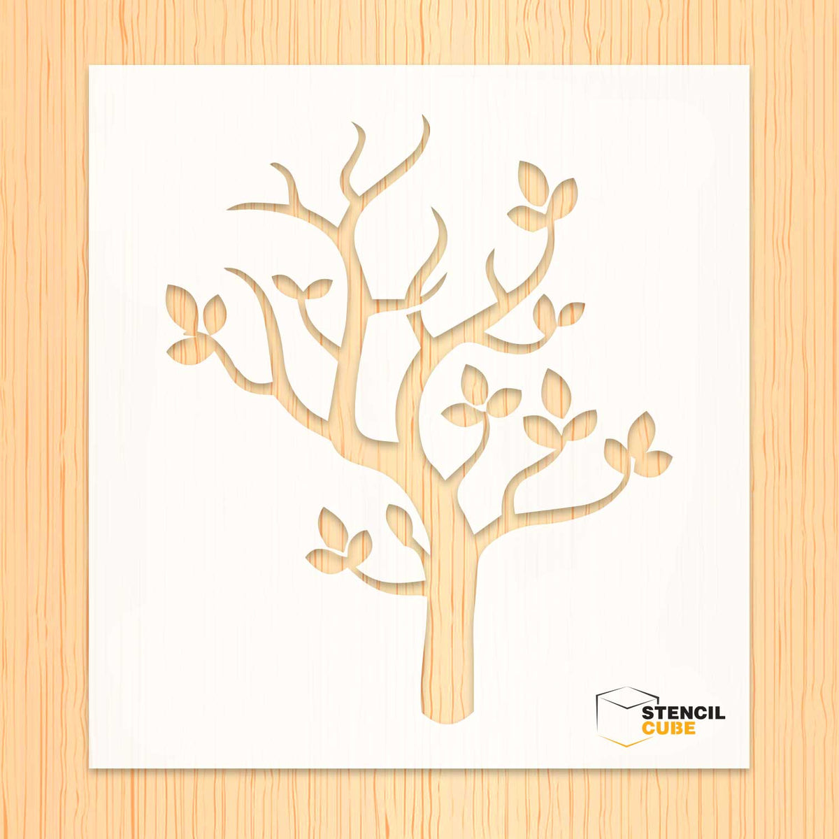 Spring Season Tree Stencil – Stencilcube