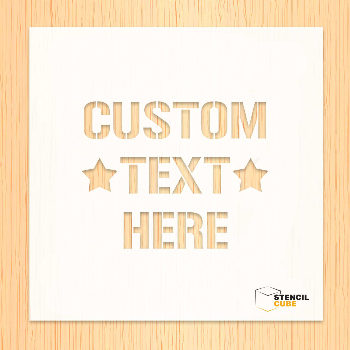 Custom Text Stencil – Stencilcube